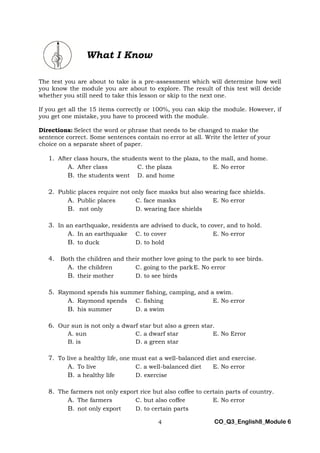 ENG8-Q3-MODULE6.pdf learning module for English 8 | PDF