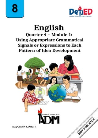 English 8 Quarter 4 Module 1 with activity sheets | DOCX