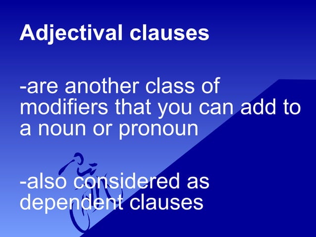 Eng8 adjectival clauses | PPT