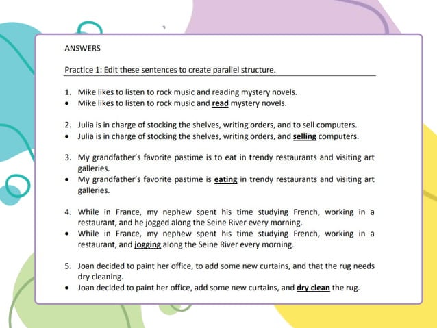 English 8 Quarter 3 Module 6.pptx Using Parallel Structures | PPTX ...