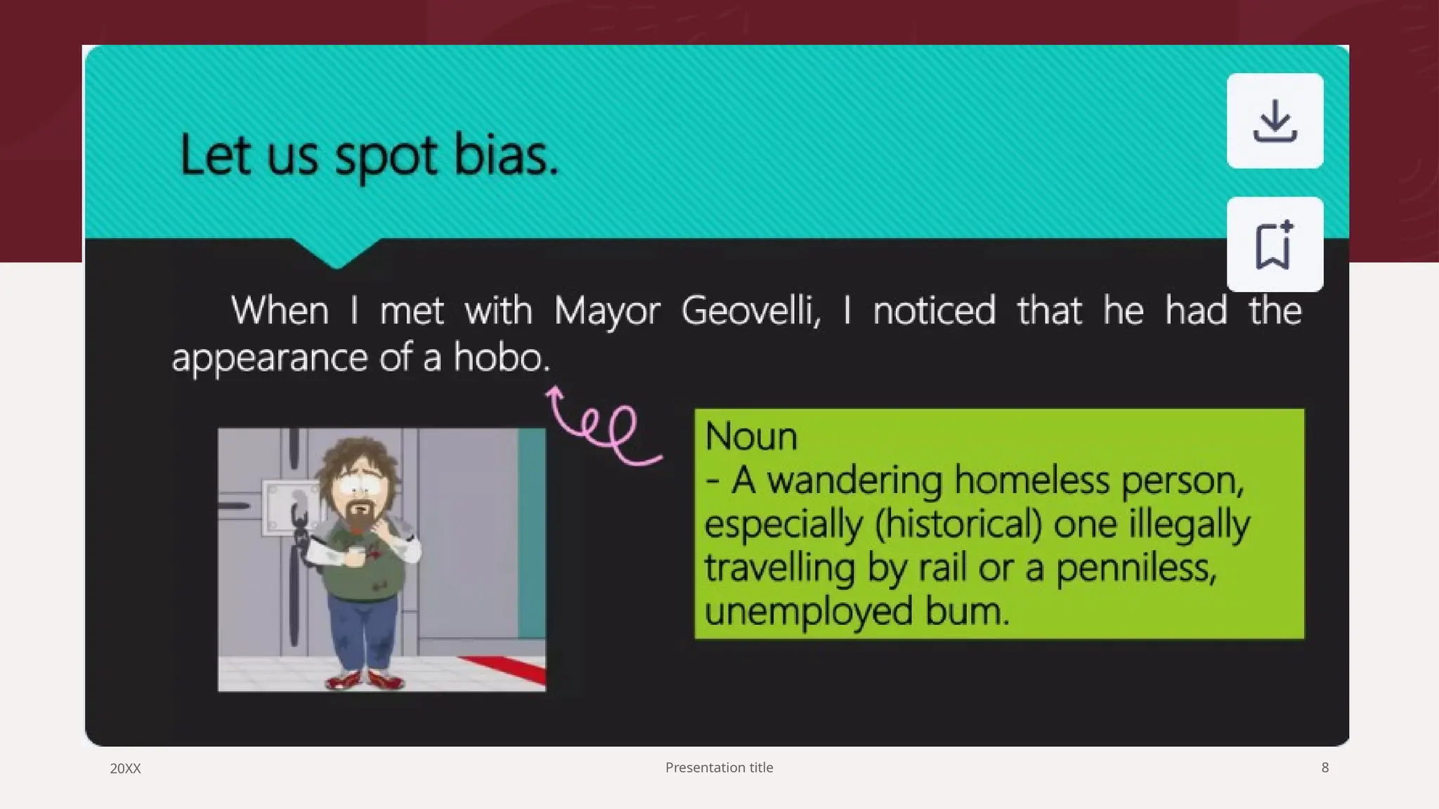 English 8, quarter 3 week 1- examining biases | PPTX