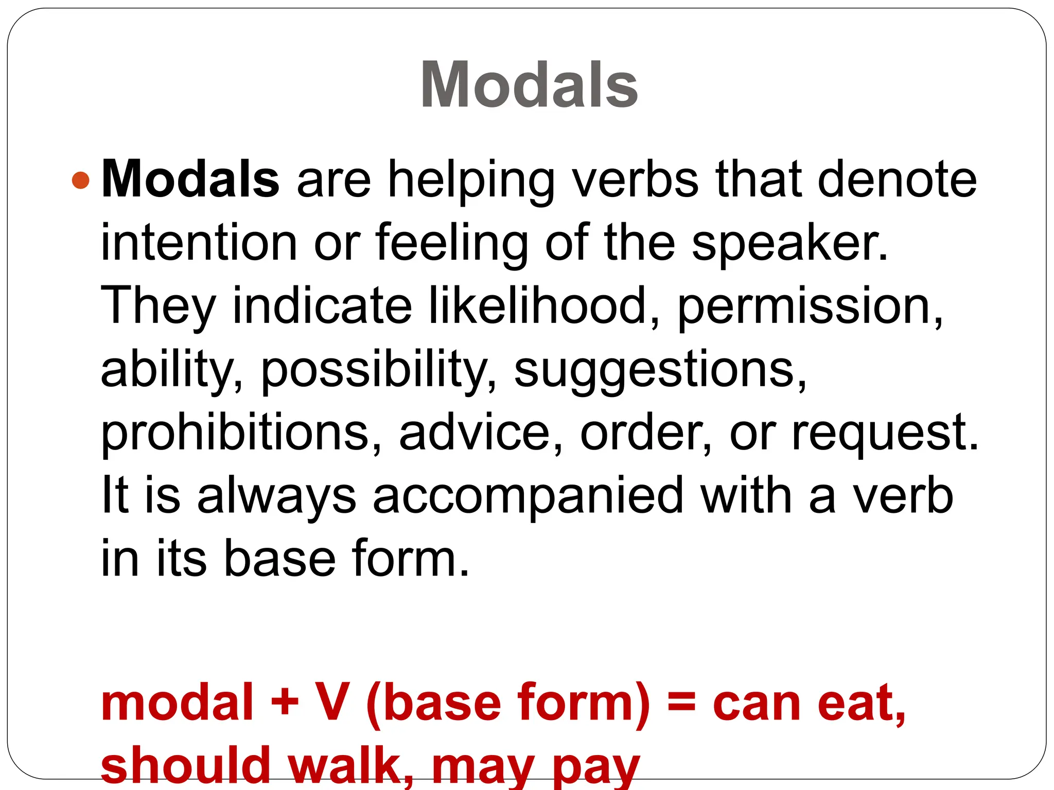 Expressing permission, prohibition and obligation using modals | PPTX