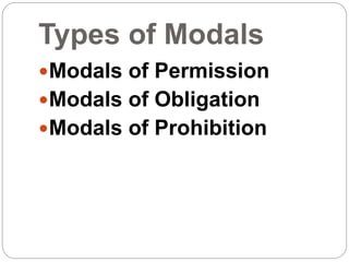 Expressing permission, prohibition and obligation using modals | PPTX