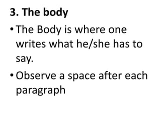 Writing A Letter: The different Parts of A Letter and Tips on How to ...