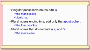 Eng 9 - Possessive Nouns.pptx