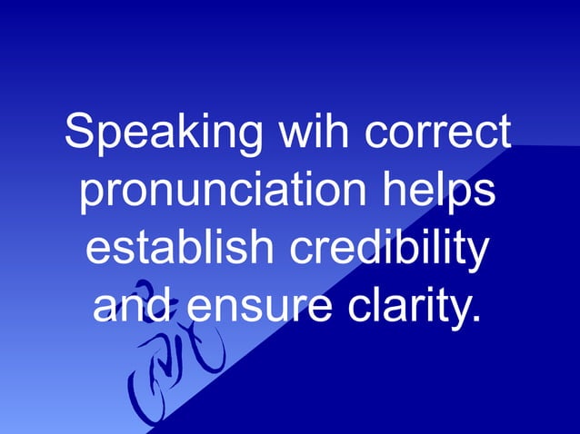 Eng9 pronouncing words correctly | PPT
