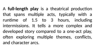Full-length Play ENGLISH 9 LESSON QUARTER 4 | PPTX