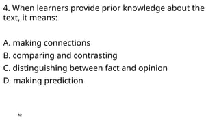 English9pptx. Sharing Prior Knowledge about a Topic | PPTX