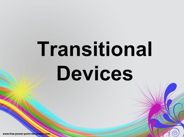 Eng9 transitional devices | PPT