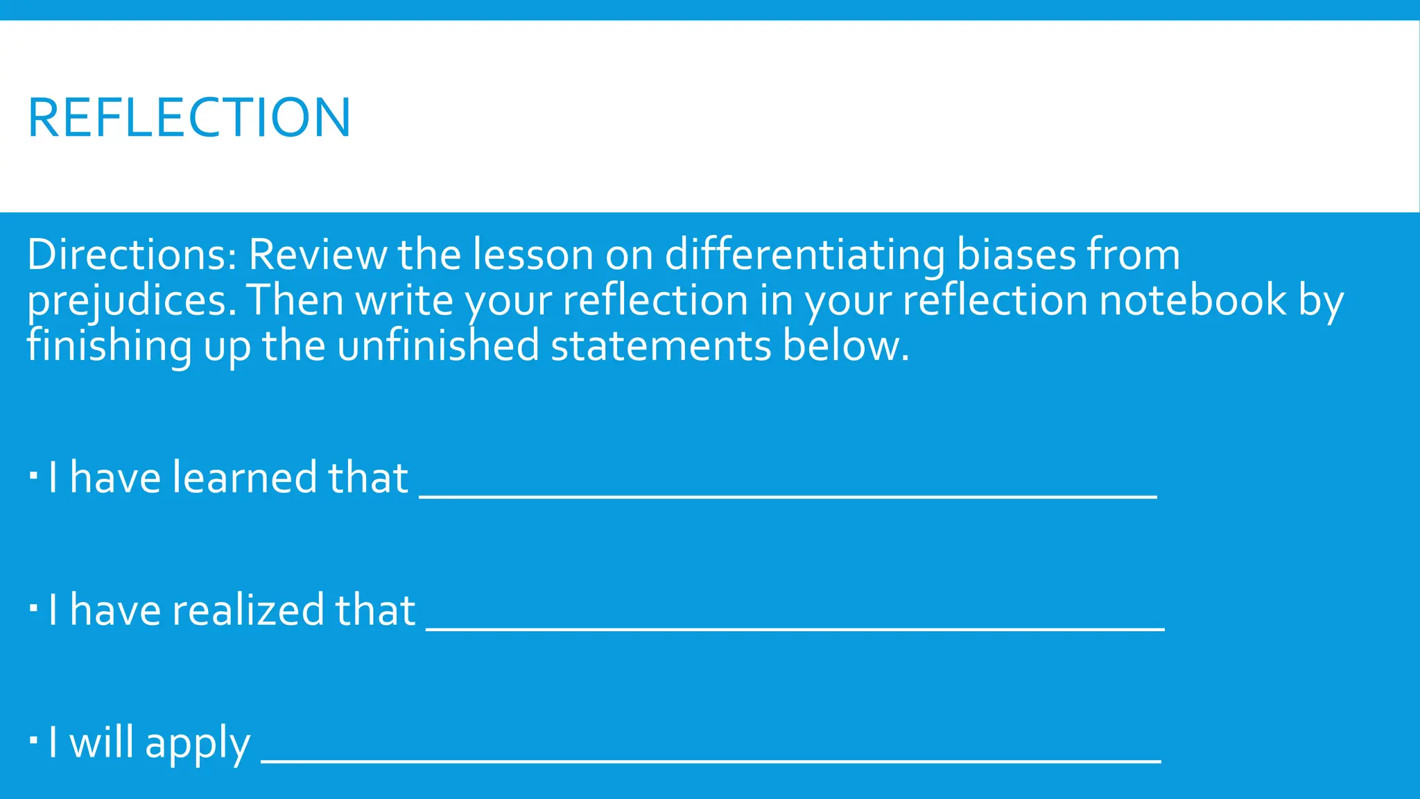 ENGLISH 9 WEEK 1 QUARTER 4 DIFFERENTIATIG BIAS AND PREJUDICES | PPTX