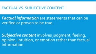 ENGLISH 9 WEEK 1 QUARTER 4 DIFFERENTIATIG BIAS AND PREJUDICES | PPTX