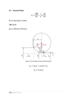 Comprehensive Rolling Mill Equations: Essential Calculations for Draft ...