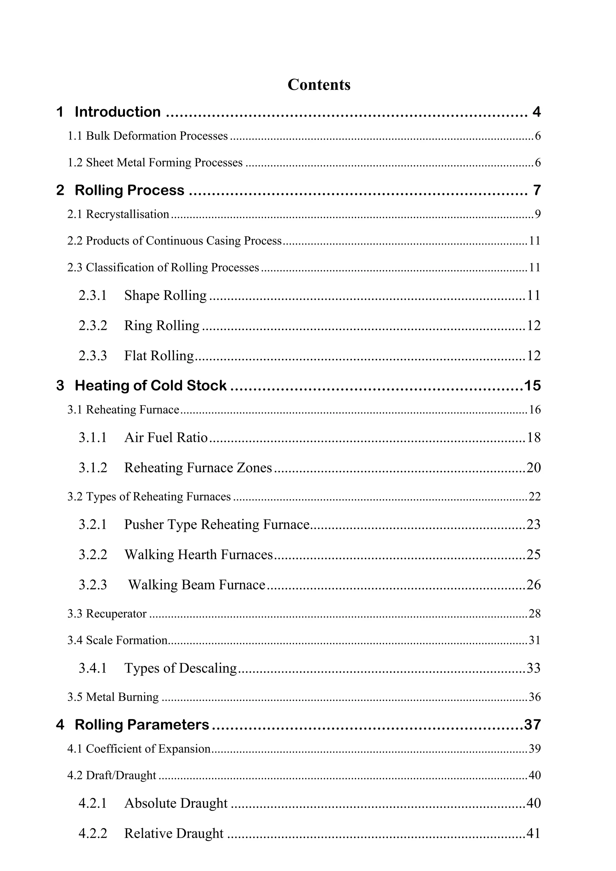 Rolling Mill Process and Principles | PDF