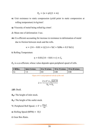 Rolling Mill Process and Principles | PDF
