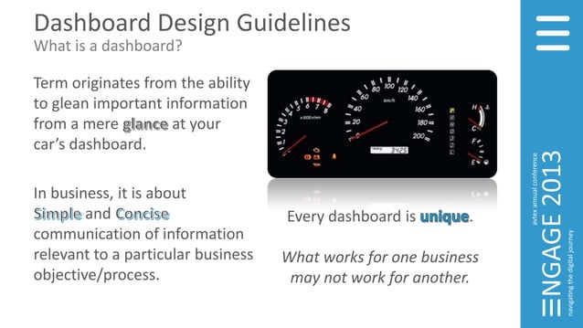 Engage 2013 - Designing a cx dashboard | PPTX | Internet for Beginners ...