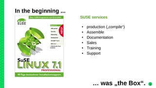 Engage 2019 - SUSE Linux and Container update | PPT
