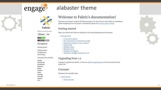 Engage 2019 Software documentation is fun if you have the right tools: Introducing Sphinx | PPTX