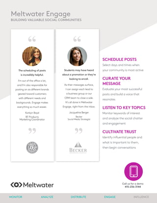 Engage brochure | PDF | Social Networking | Internet