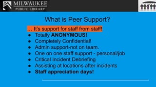 Engaged and Thriving: Building Peer Support Systems for Staff | PPT