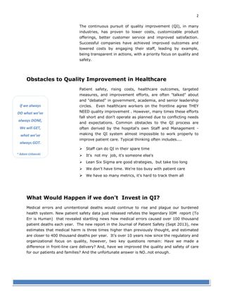 Engage Front-line Care Team Using Clinical Audit Checklists | PDF