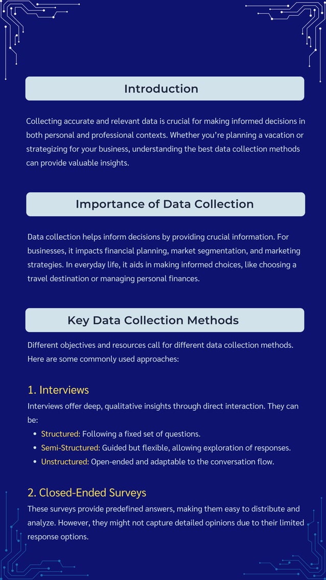 Engage In Efficient Data Collection With The Best Data Collection