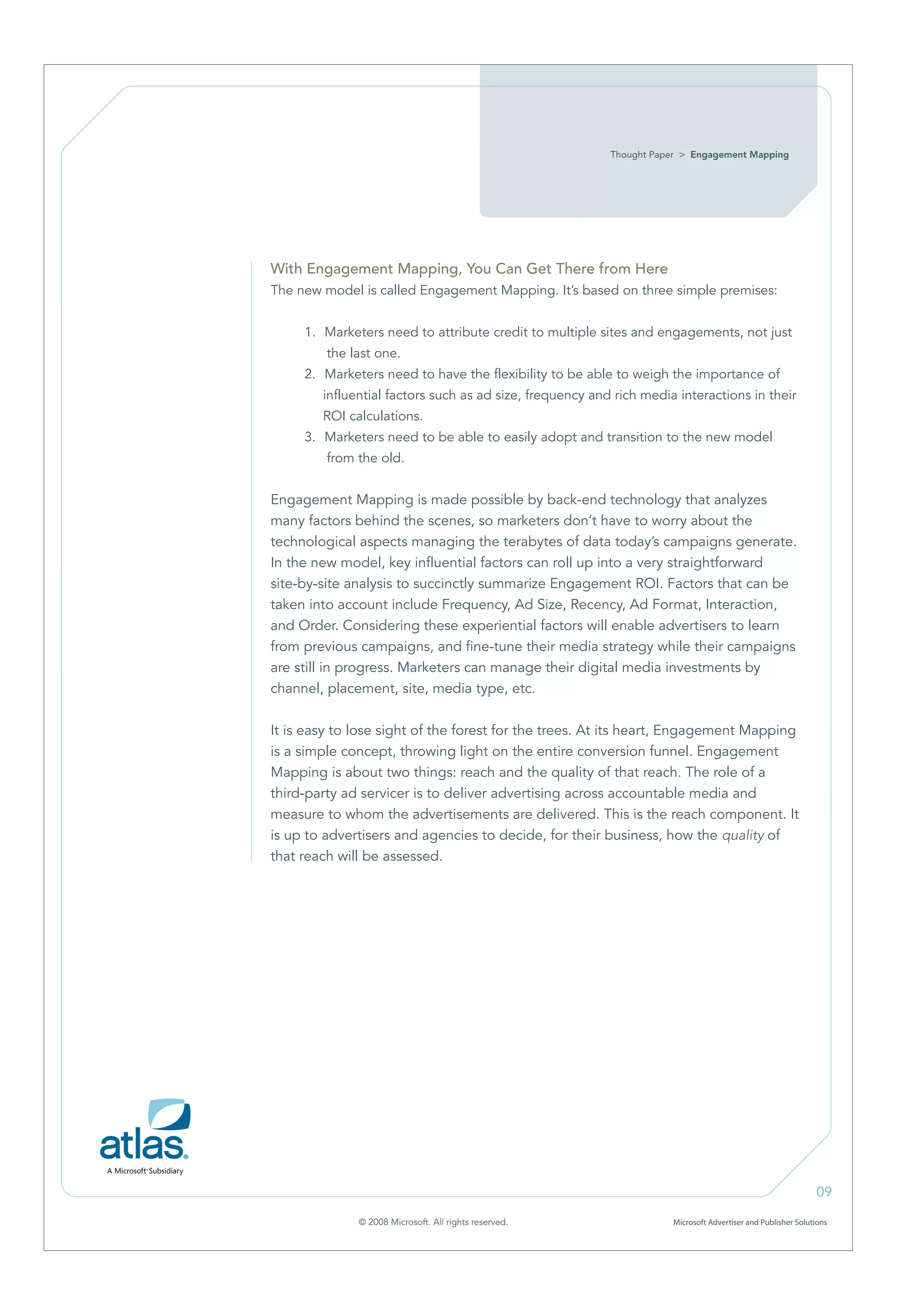 Engagement Mapping Overview | PDF
