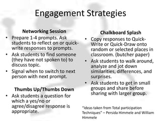 Engagement Techniques | PPT