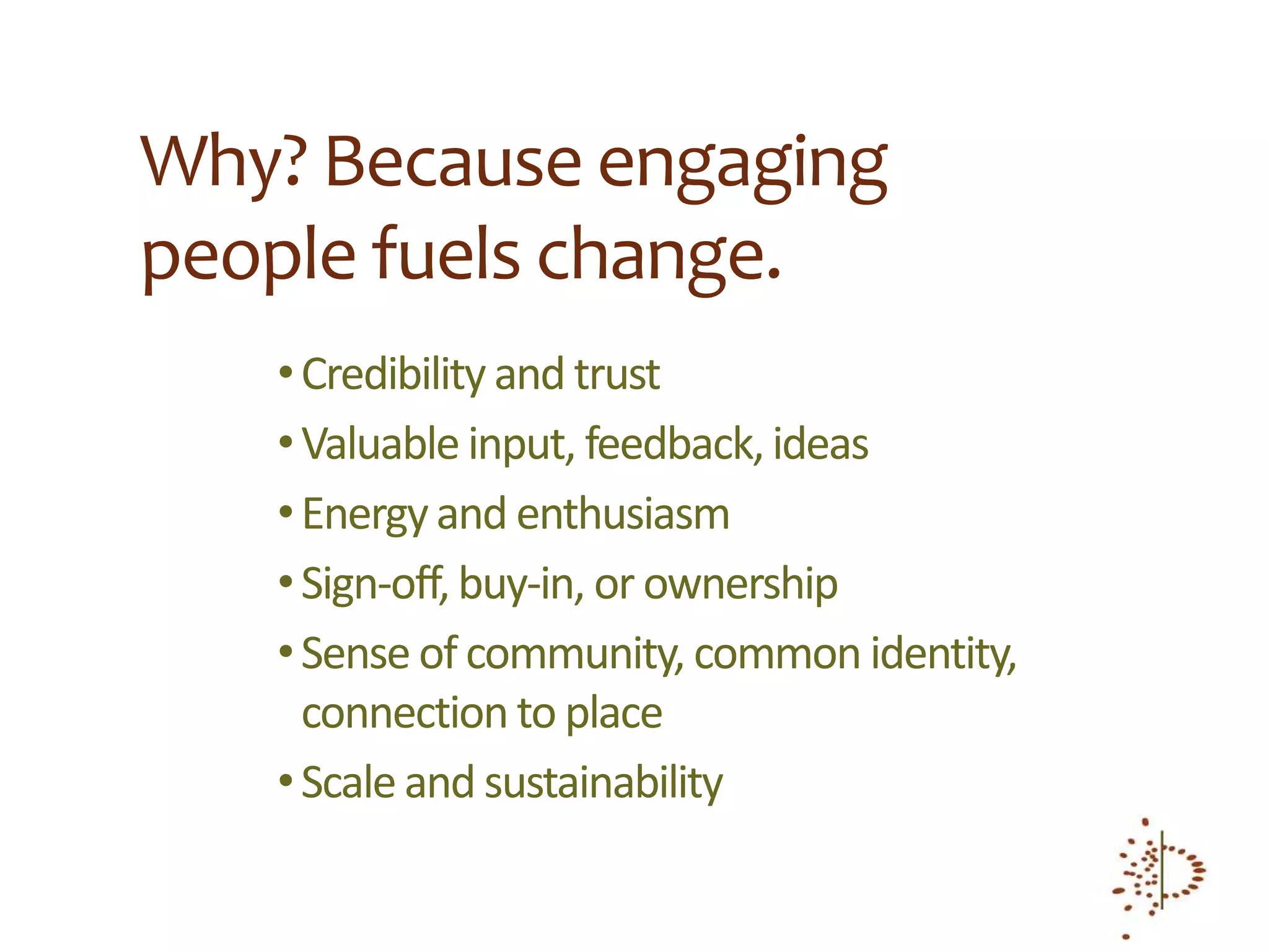 Community Engagement: principles and best practices | PPTX