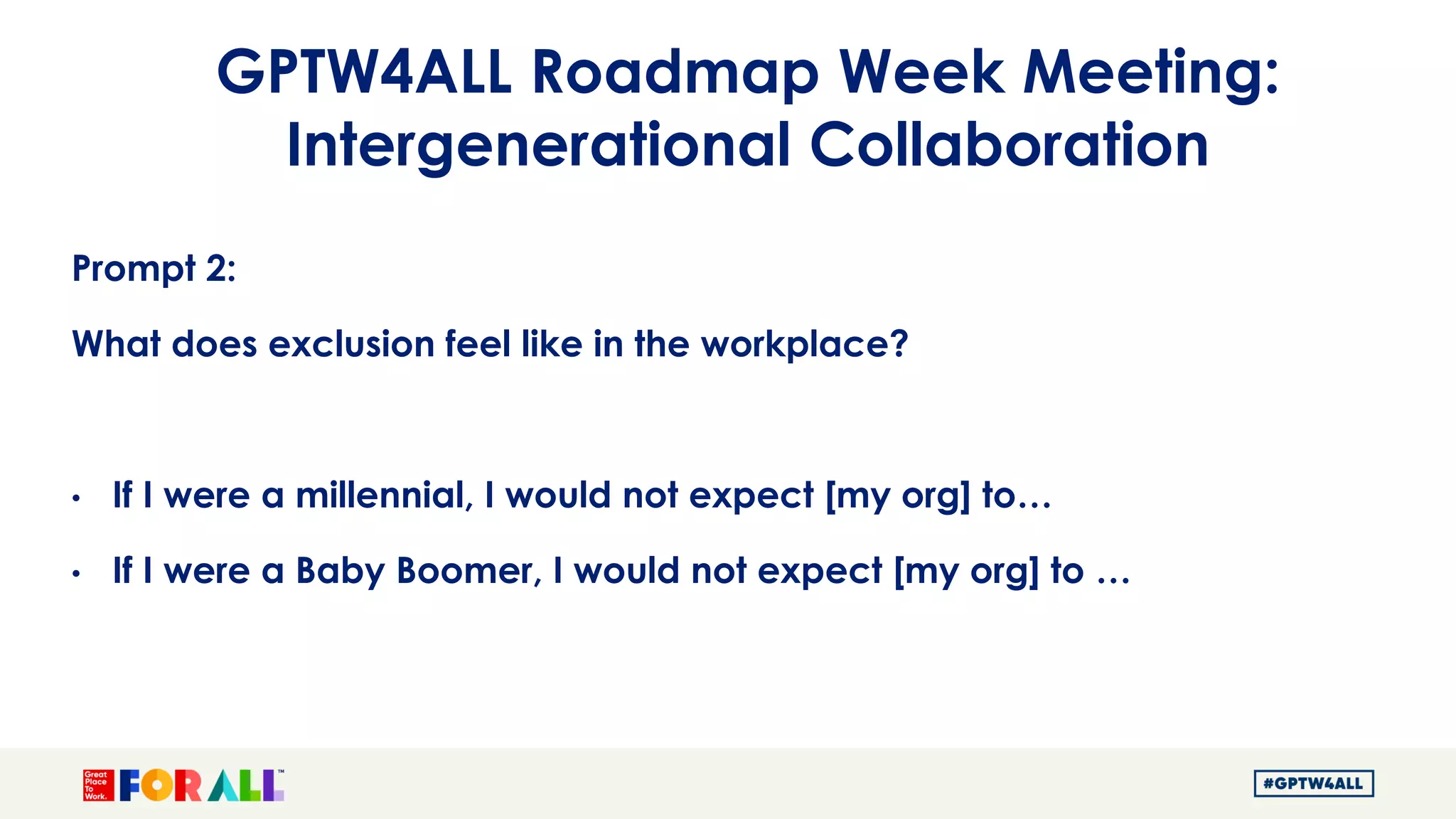Engagement For All: Fostering Intergenerational Collaboration in the ...
