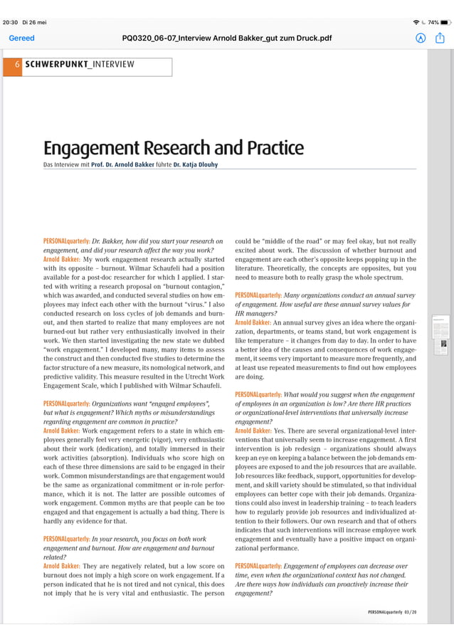 Engagement interview~ personal_quarterly2020 | PDF