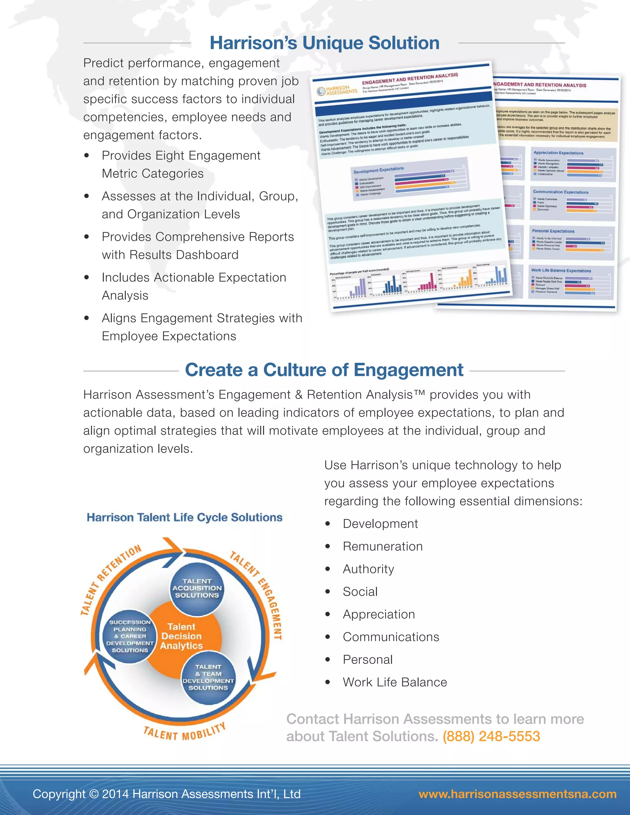 Harrison Assessments Engagement & Retention Solutions | PDF