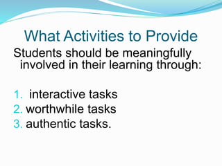 Engagement theory of learning | PPTX