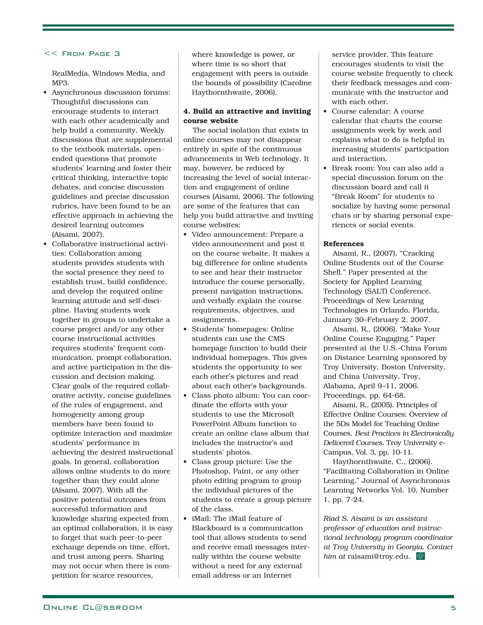 Ways to Engage Online Students | PDF