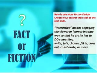 Engage the Brain: 5 Ways to Create Interactive Slides | PPT