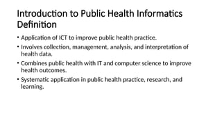 Introduction to Public health Informatics.pptx