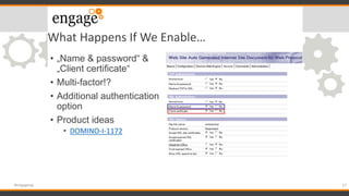 Implementing Certificate Based Authentication for HCL Traveler Access - EngageUG 2020 | PPT