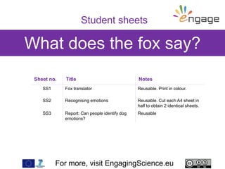 ENGAGE what does the fox say | PPTX