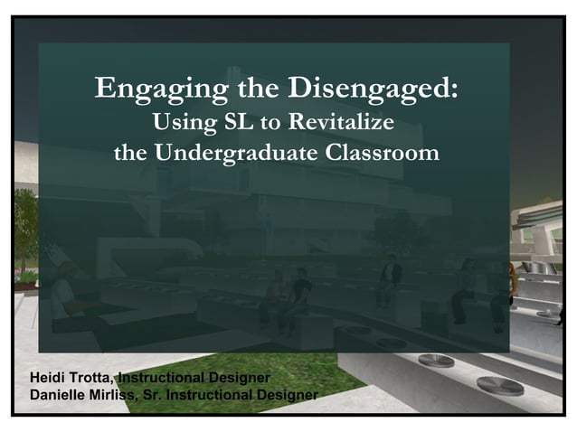 Engaging the Disengaged | PPT