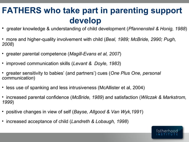 Engaging Dads: Fatherhood Institute Seminar | PPT