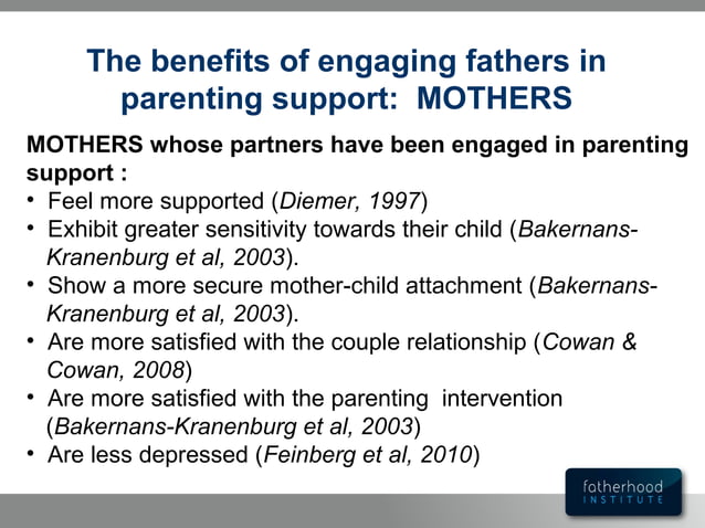Engaging Dads: Fatherhood Institute Seminar | PPT
