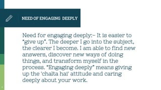 Engaging deeply | PPTX