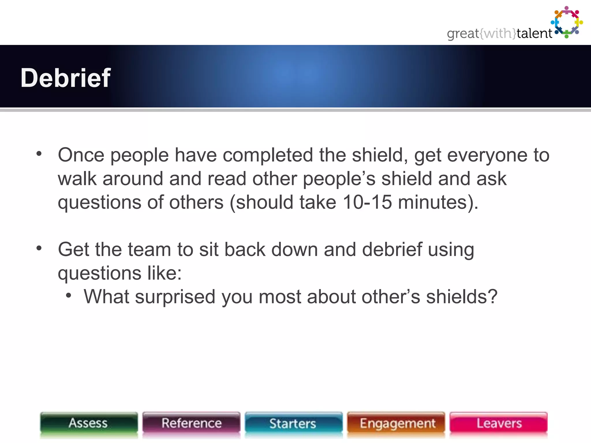 Engaging employees personal shield | PPT