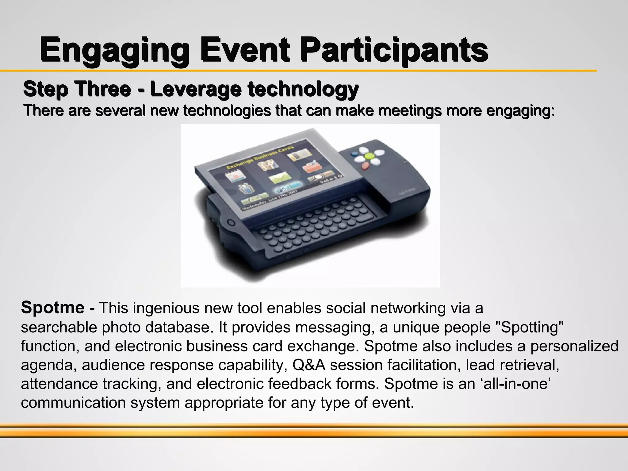 Engaging Event Participants | PPT