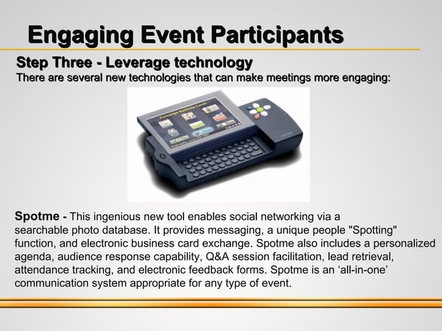 Engaging Event Participants | PPT