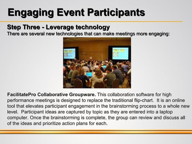 Engaging Event Participants | PPT