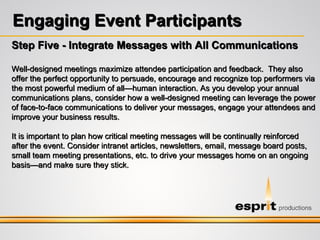 Engaging Event Participants | PPT