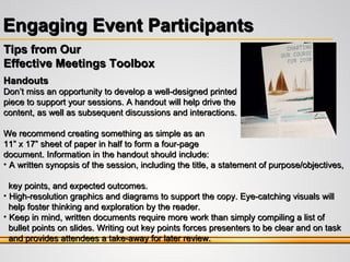 Engaging Event Participants | PPT