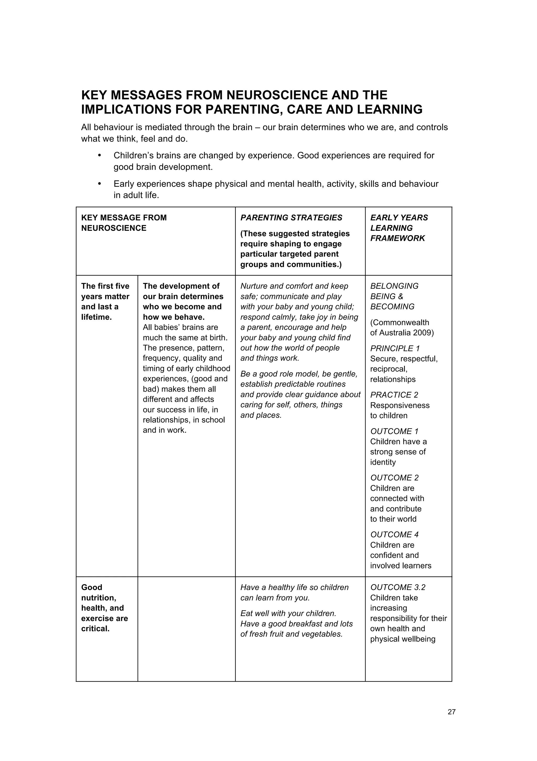 Engaging families in the ecd story neuroscience and ecd | PDF