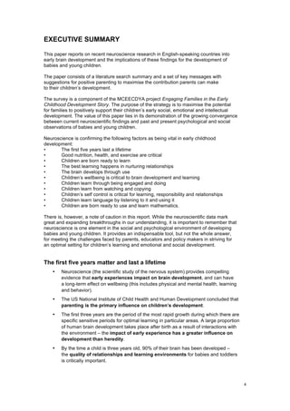 Engaging families in the ecd story neuroscience and ecd | PDF