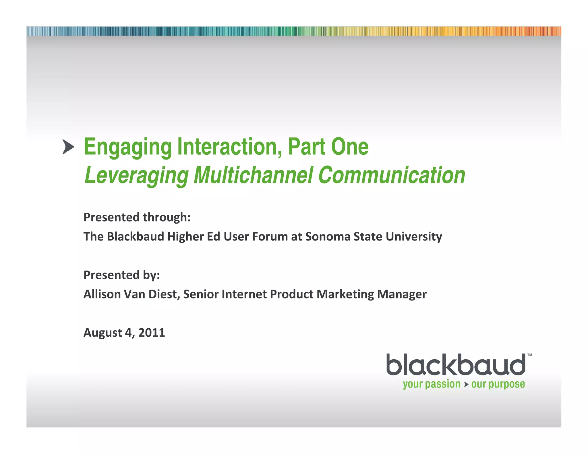 Engaging interaction part one | PPT